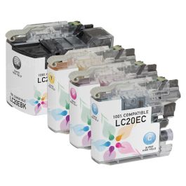 Affordable 4-Cartridge Set For Brother LC20E Ink - 4inkjets