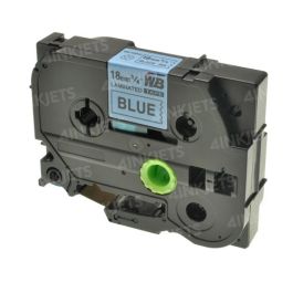 Brother TZe541 Tape, Black on Blue, OEM - 4inkjets