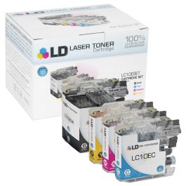 Affordable 4-Cartridge Set For Brother LC10E Ink - 4inkjets
