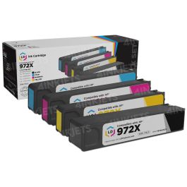 Set of 4 HP 972X High Yield Ink Cartridges - Lower Prices - 4inkjets